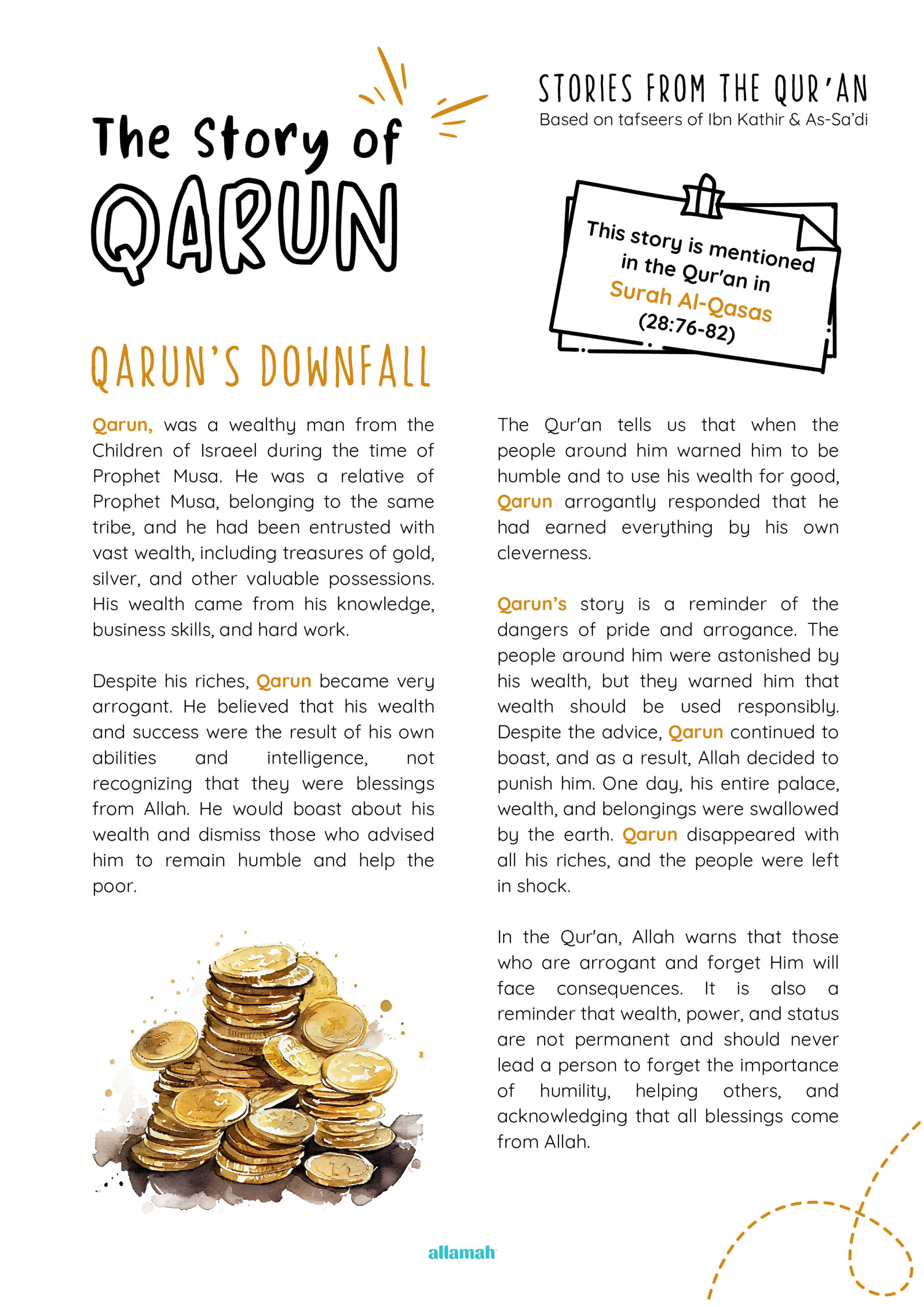 Story of Qarun – Welcome to Allamah