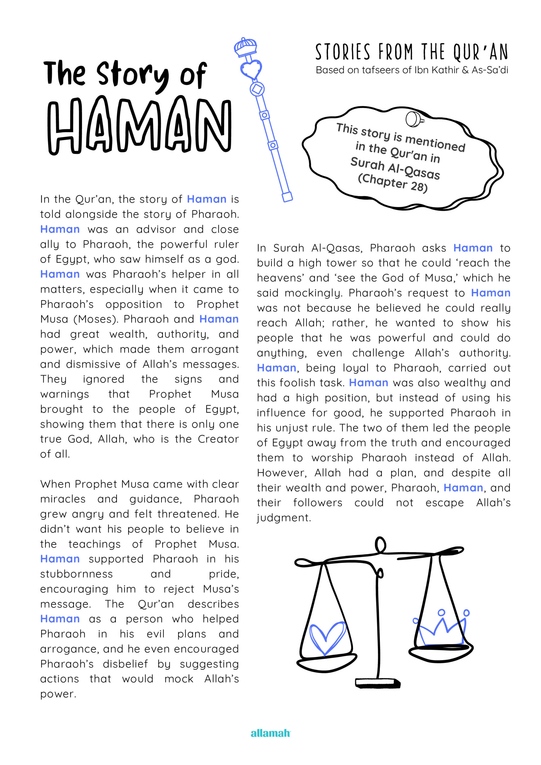 Story of Haman – Welcome to Allamah