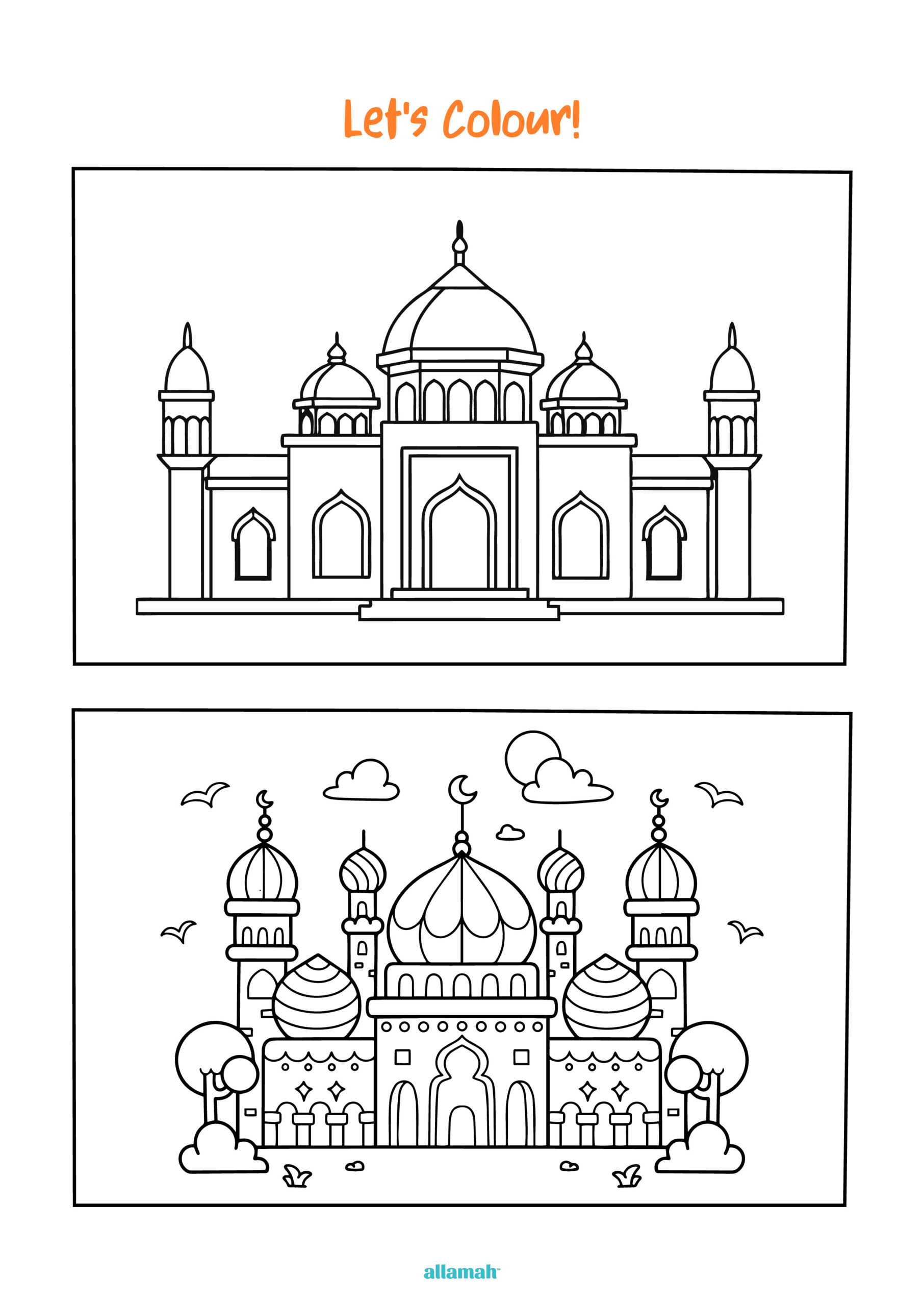 Mosque Colouring – Welcome to Allamah
