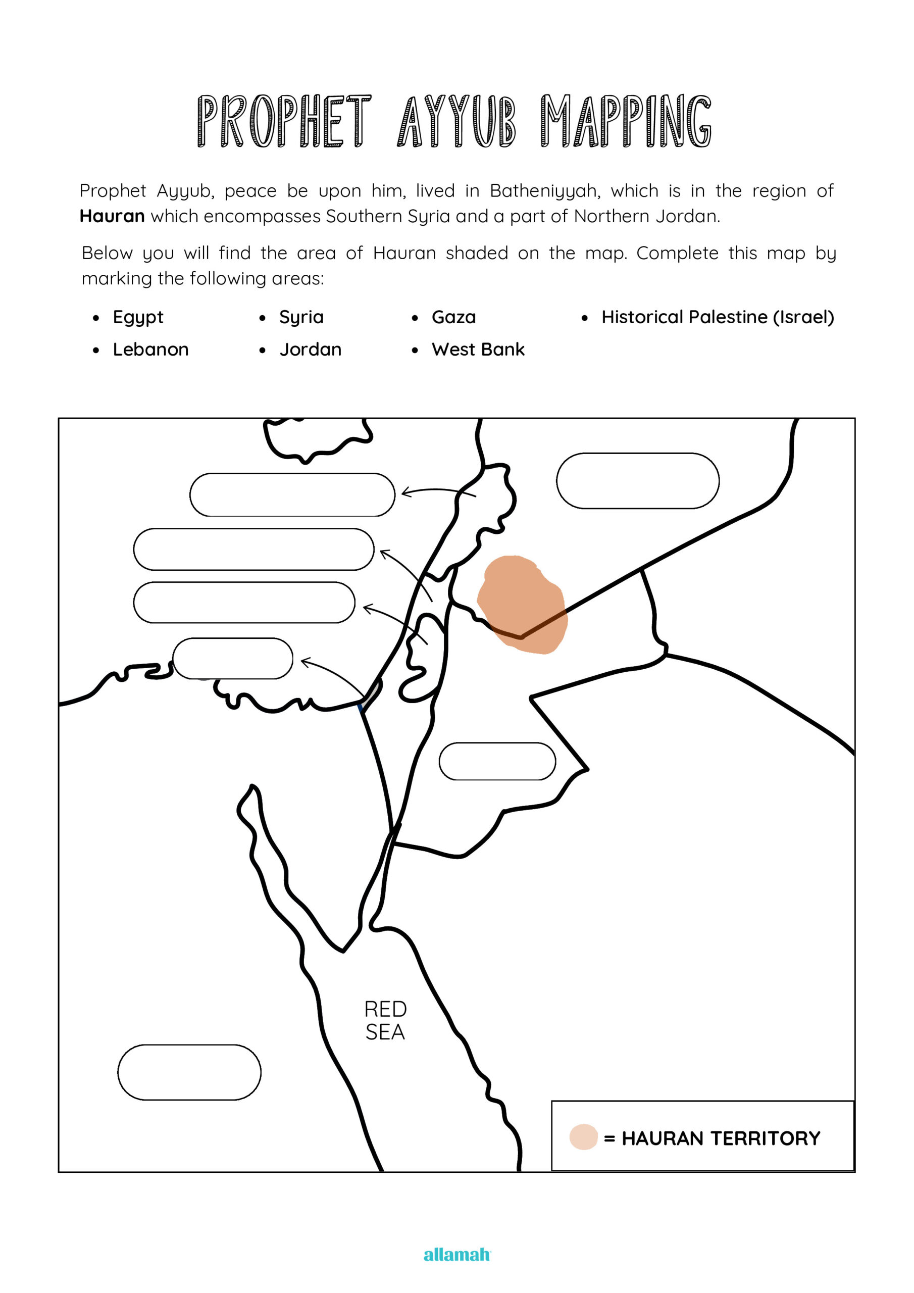 Prophet Ayyub Mapping – Welcome to Allamah