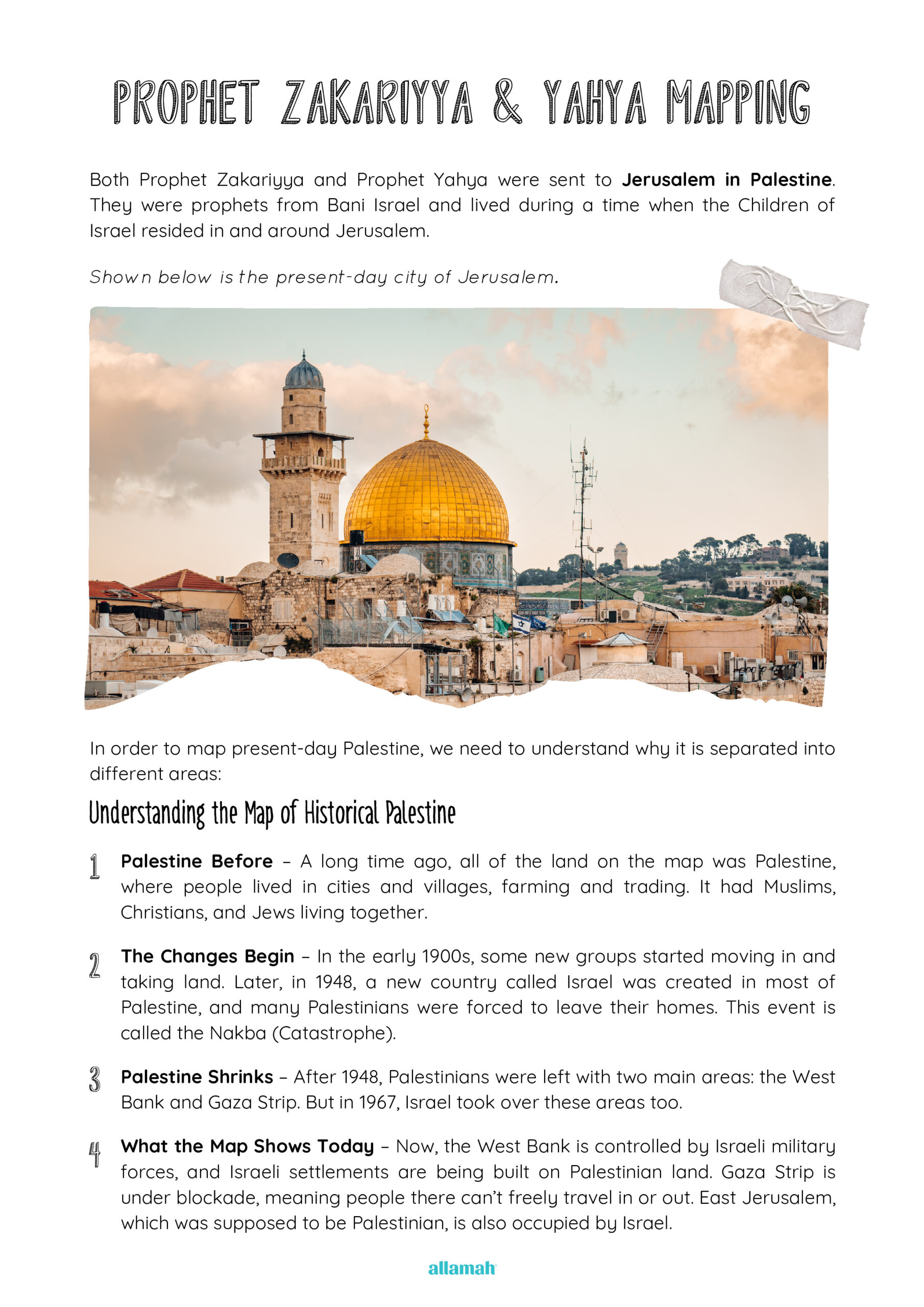 Prophet Zakariyya & Prophet Yahya Mapping – Welcome to Allamah