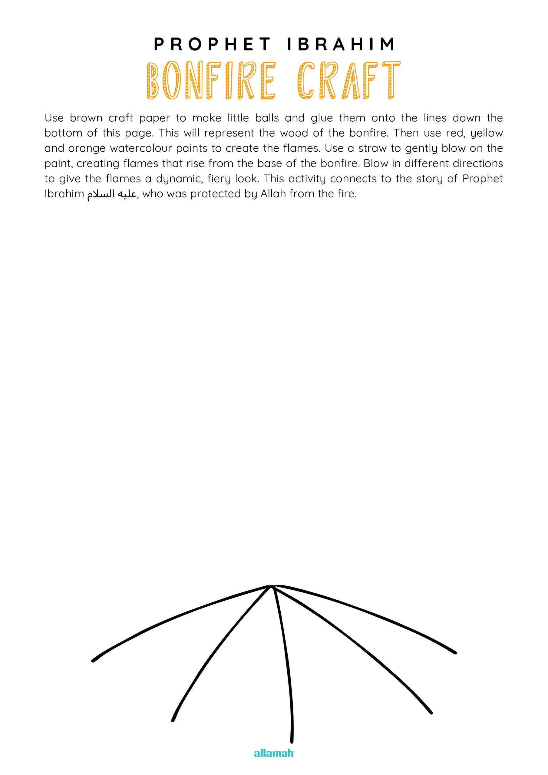 Prophet Ibrahim Bonfire Craft – Welcome to Allamah