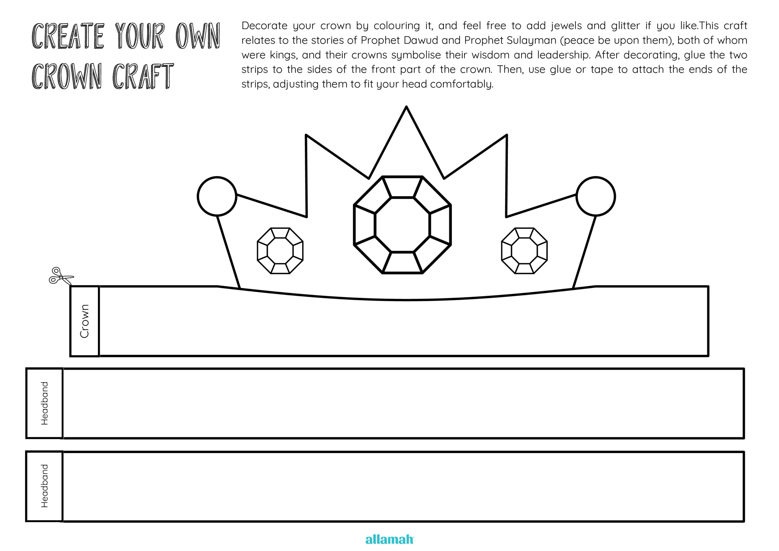 Decorate Your Own Crown Craft – Welcome to Allamah