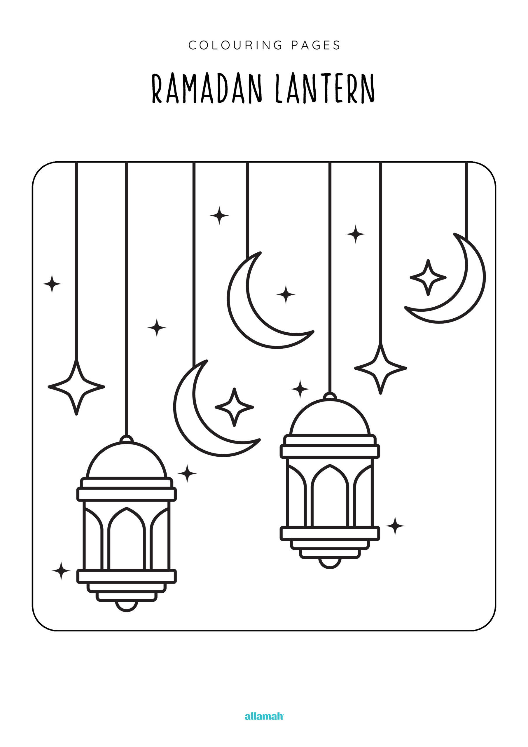 Ramadan Lantern Colouring – Welcome to Allamah