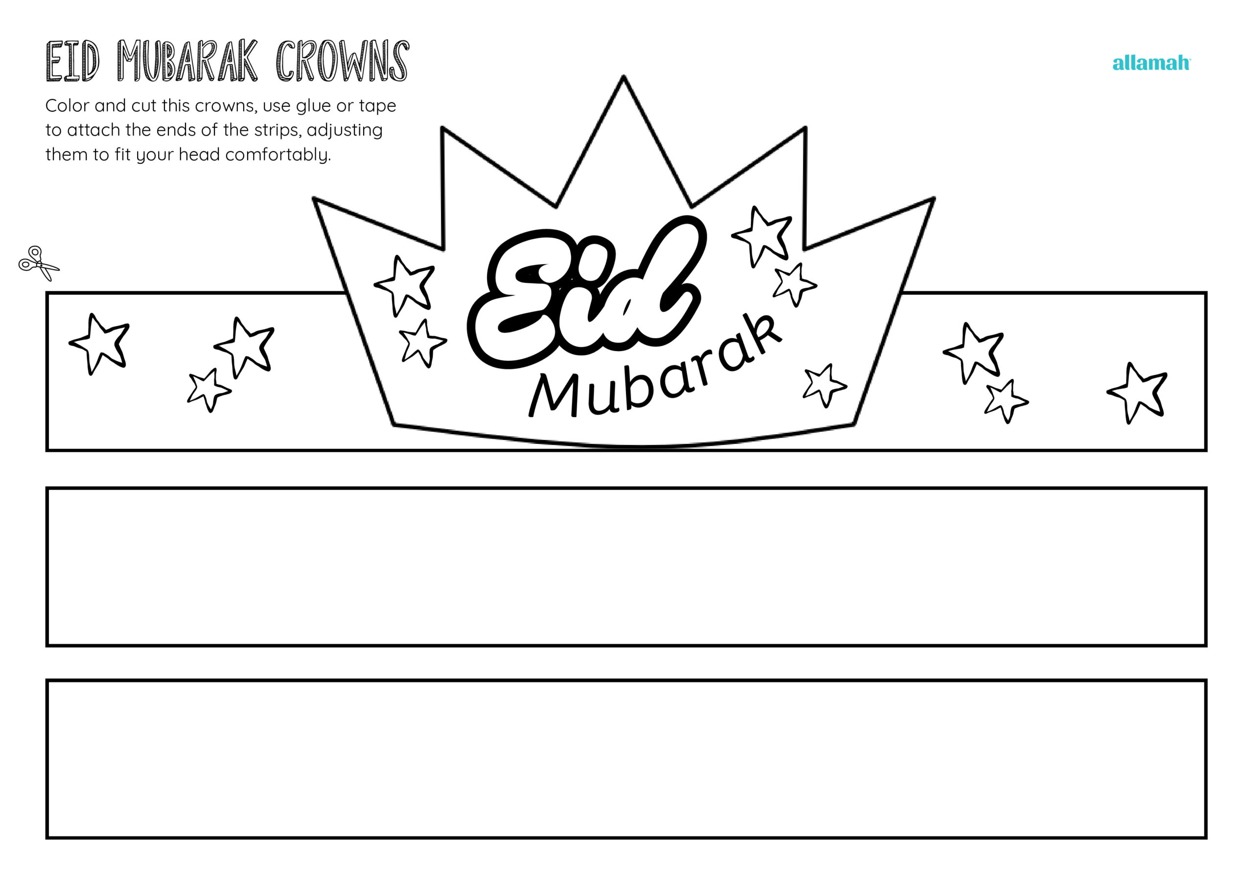 Eid Mubarak Crown Craft – Welcome to Allamah