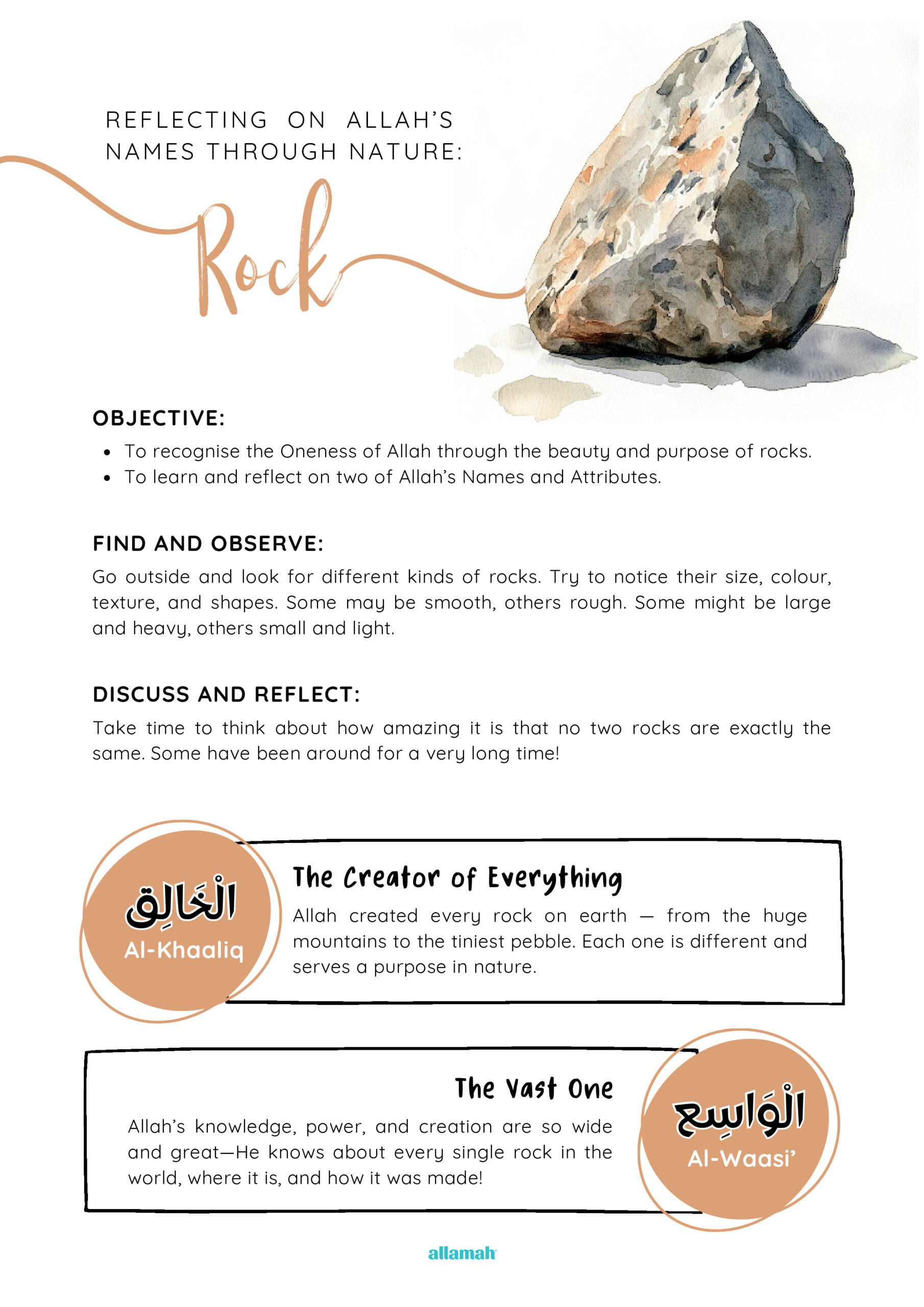 Reflecting on Allah’s Names Through Nature: Rock – Welcome to Allamah