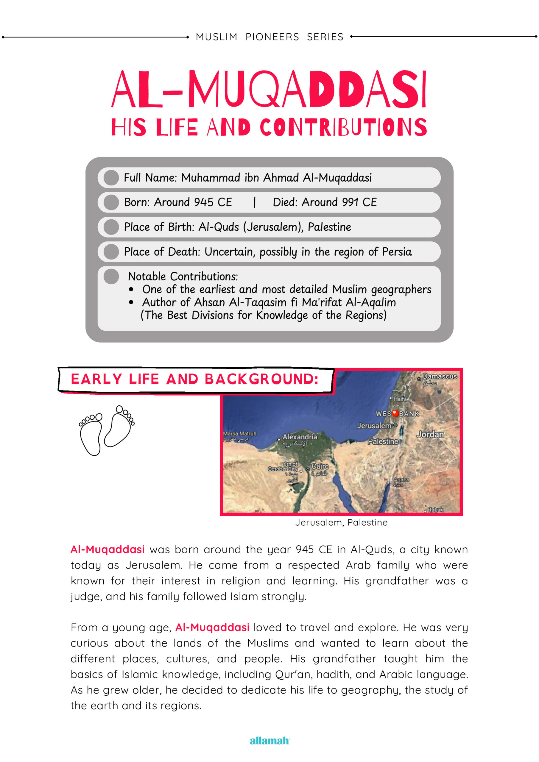 Al-Muqaddasi – Welcome to Allamah