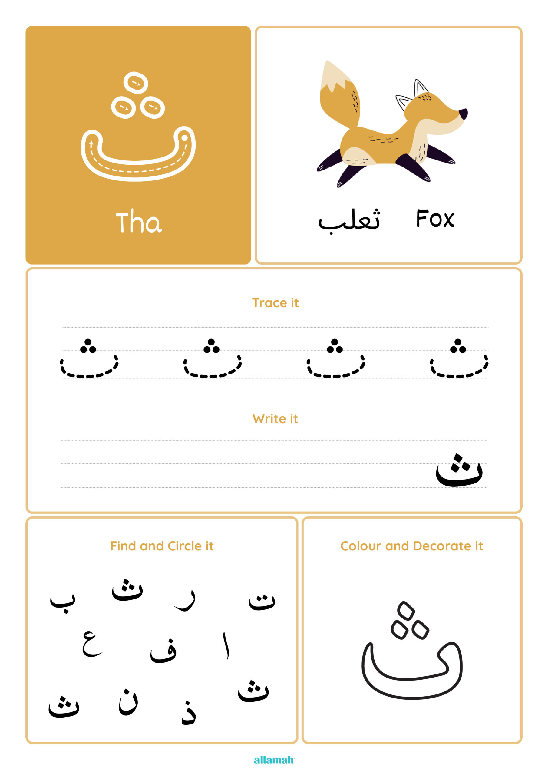 Arabic Letter Tha – Welcome to Allamah