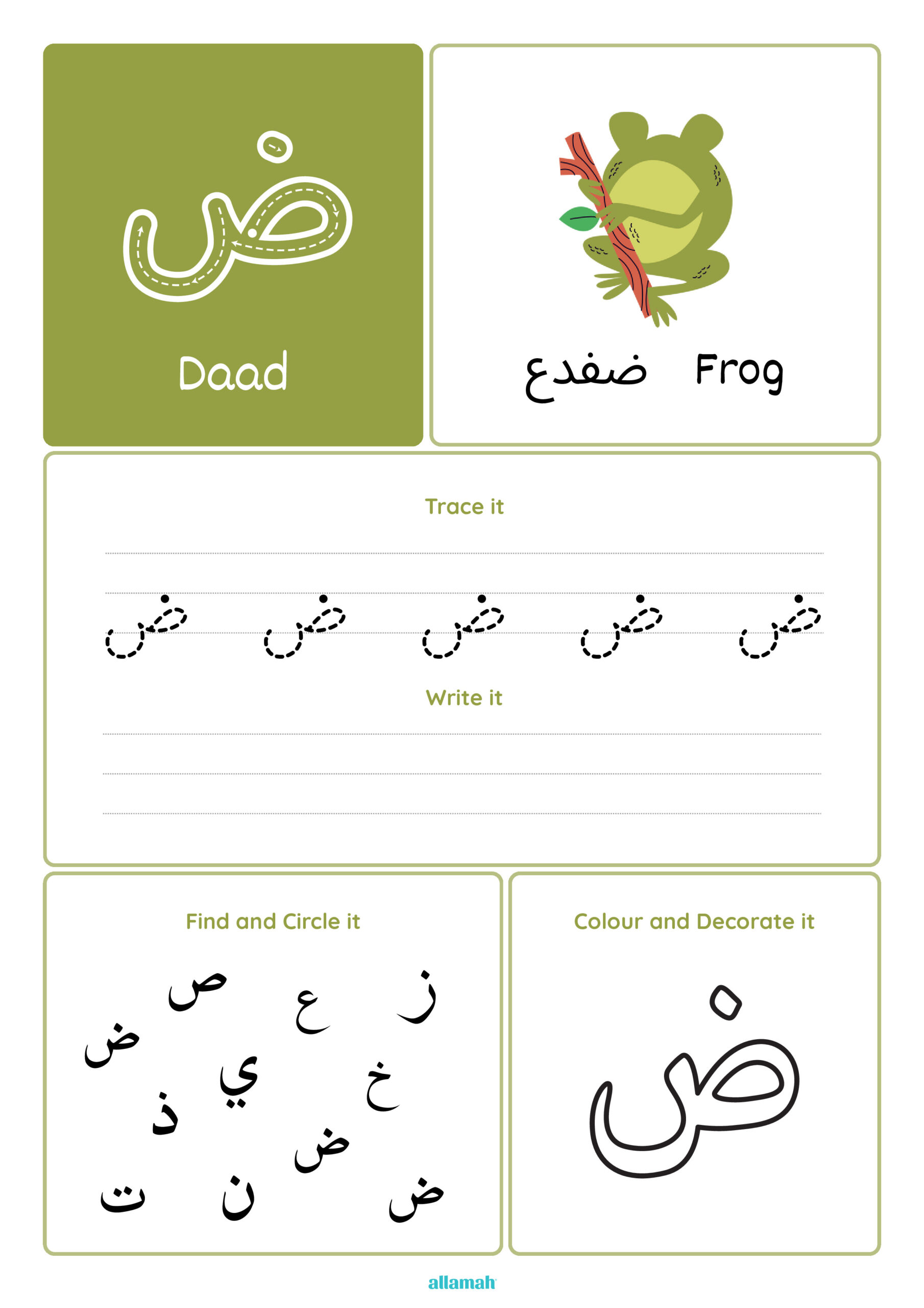 Arabic Letter Daad – Welcome to Allamah